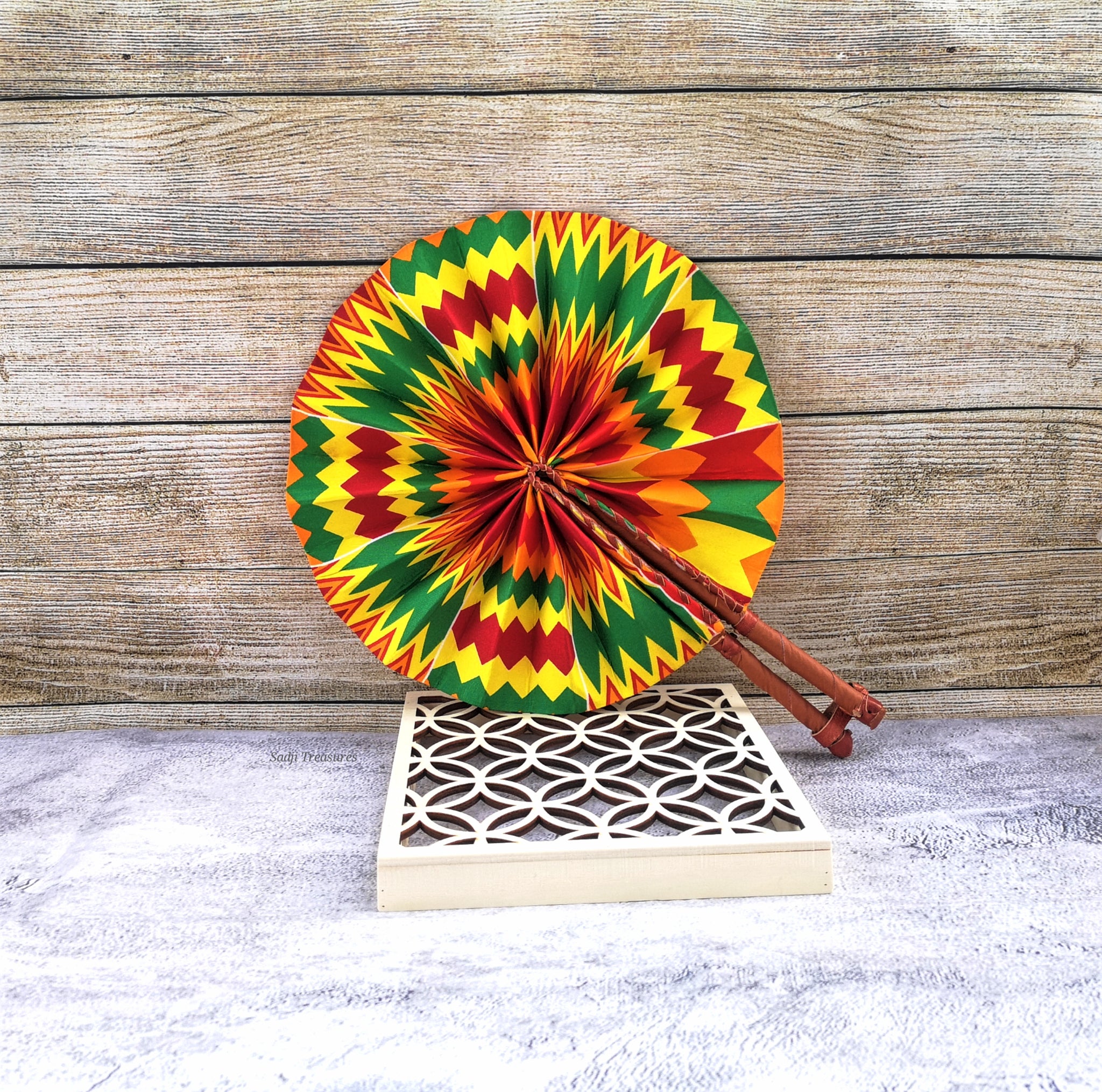 KENTE ANKARA FAN – Sadji Treasures